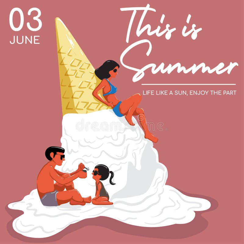 This is summer design stock illustration. Illustration of modern ...