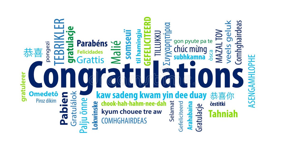 Congratulations Languages Stock Illustrations – 337 Congratulations ...