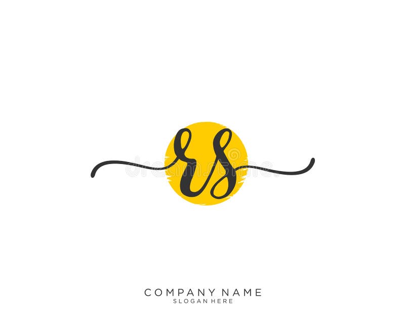 Initials RS logo stock vector. Illustration of color - 98280680