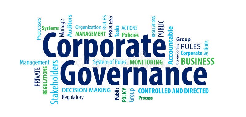 Word Cloud - Corporate Governance Stock Vector - Illustration of cloud ...