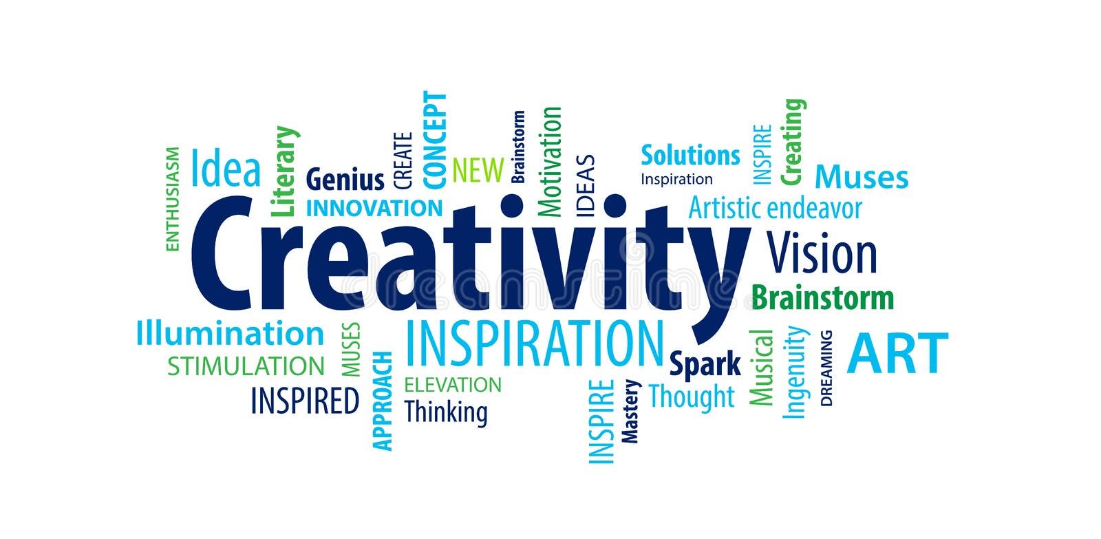 Creativity word cloud stock vector. Illustration of future - 189122955
