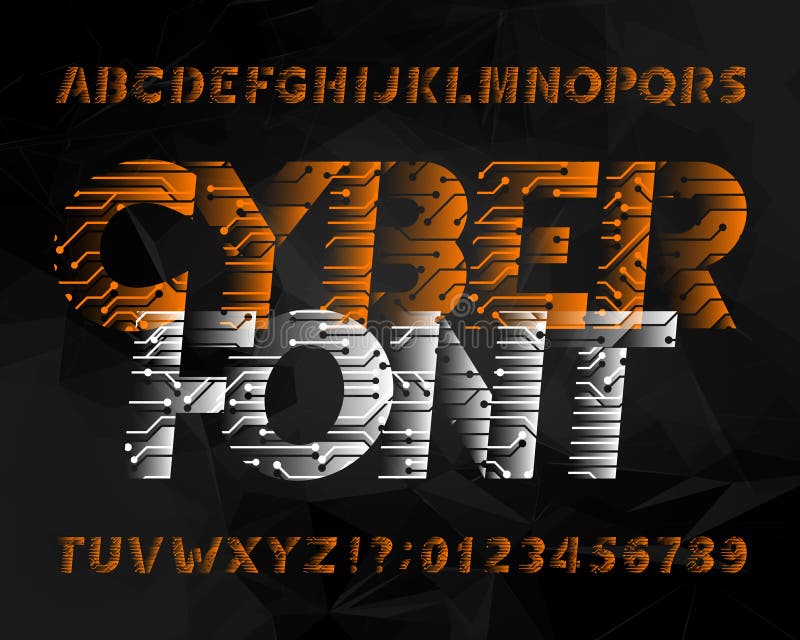 Cyber Font Stock Illustrations – 13,900 Cyber Font Stock Illustrations ...