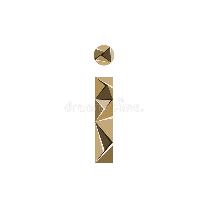Initial Letter I Abstract Triangle Logo Vector Stock Vector ...