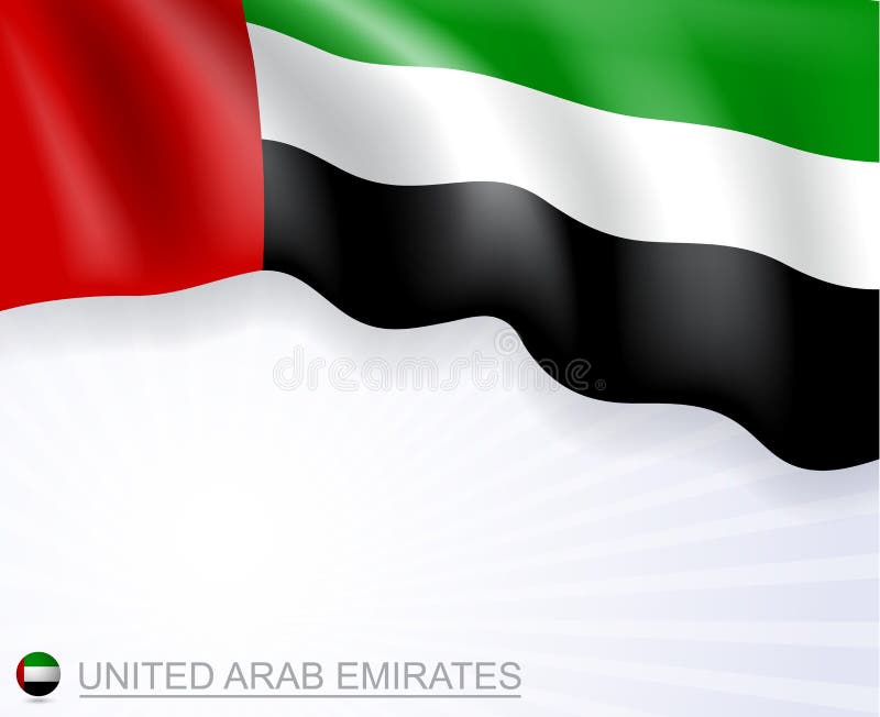 United Arab Emirates Flag Design Banner Stock Vector - Illustration of ...