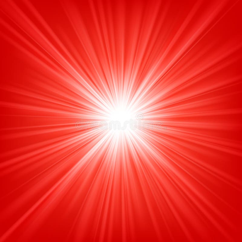 Red Light Shining on Bright Stock Vector - Illustration of flare ...