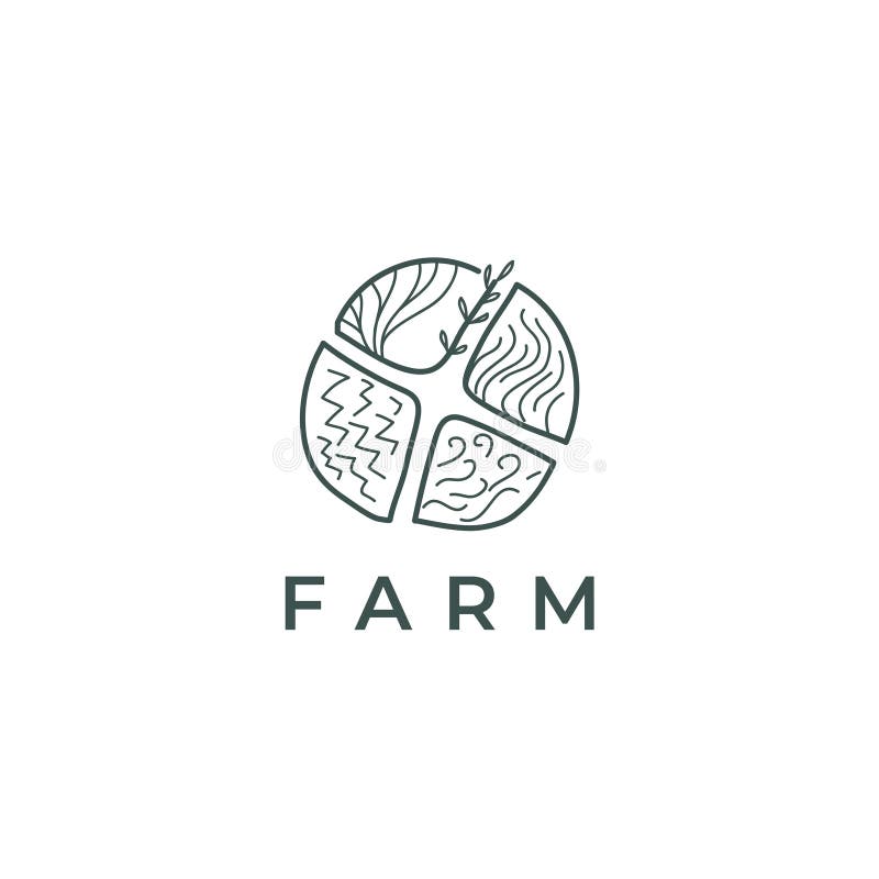 Bio Farming Fresh Food Vector Logo Stock Vector - Illustration of drink ...