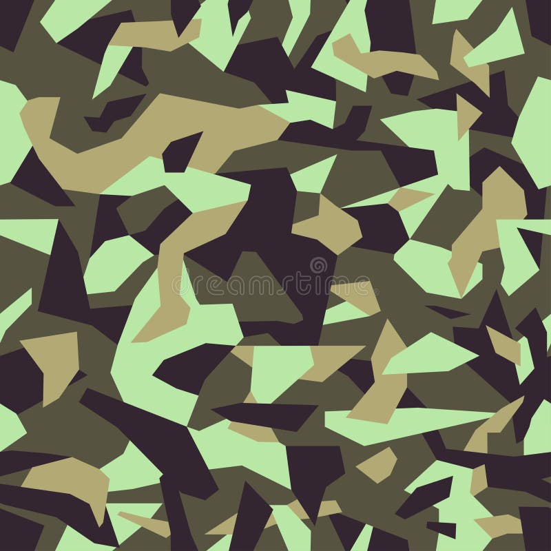 Abstract Modern Military Camo Texture Style Background. Geometric ...