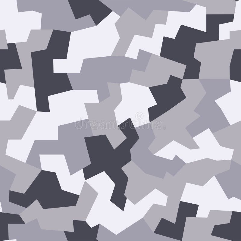 Geometric Camouflage Pattern, Seamless Background. Urban Clothing Style ...