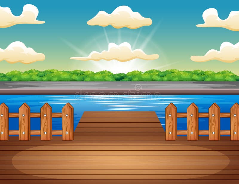 Cartoon Jetty Wooden Stock Illustrations – 97 Cartoon Jetty Wooden ...