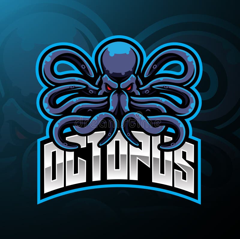 Octopus sport mascot logo stock illustration. Illustration of club ...