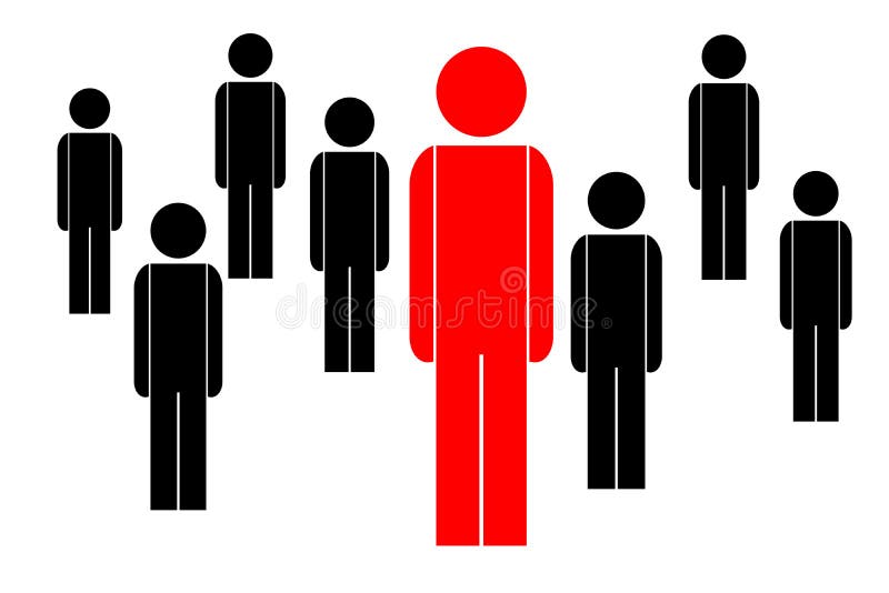 Red Team Group People Icons Teamwork Concept Stock Illustrations – 490 ...