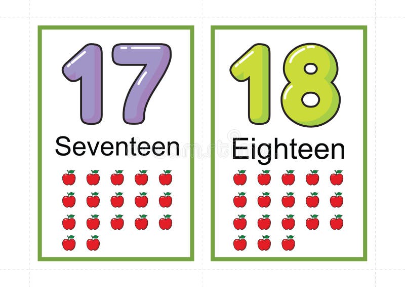 Printable Flash Card Collection for Numbers with the Corresponding ...
