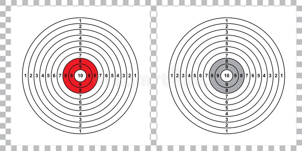 Blank Arrow Target Blank Gun Target Paper Shooting Target Blank Target ...