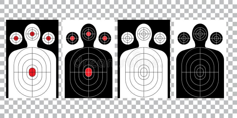 Blank Arrow Target Blank Gun Target Paper Shooting Target Blank Target ...
