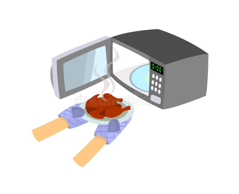 Microwave Open Cartoon Stock Illustrations – 198 Microwave Open Cartoon ...
