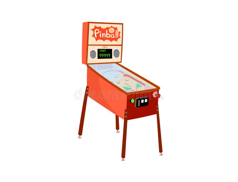 Pinball machine stock illustration. Illustration of gamble - 17803294