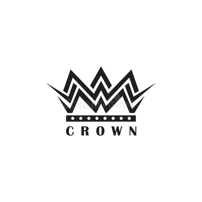 Crown Logo Design Vector Template Stock Vector - Illustration of ...