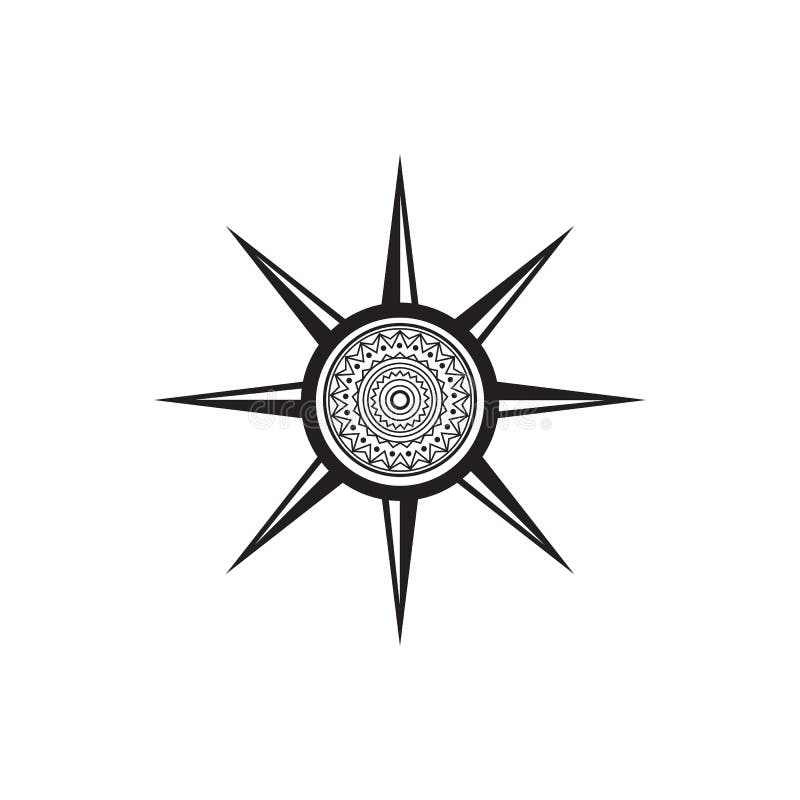 Compass Logo Icon Design Vector Template Stock Vector - Illustration of ...