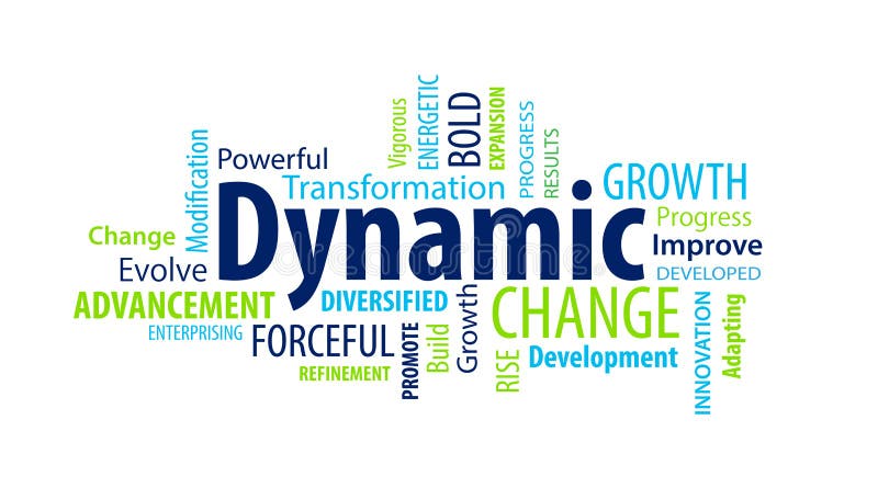 Dynamic Word Cloud stock vector. Illustration of advancement - 153276390