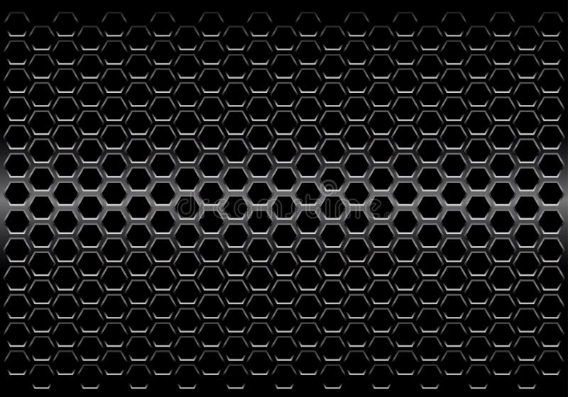 Abstract Black Gold Line Banner On Hexagon Mesh Pattern Design Modern Luxury Background Vector