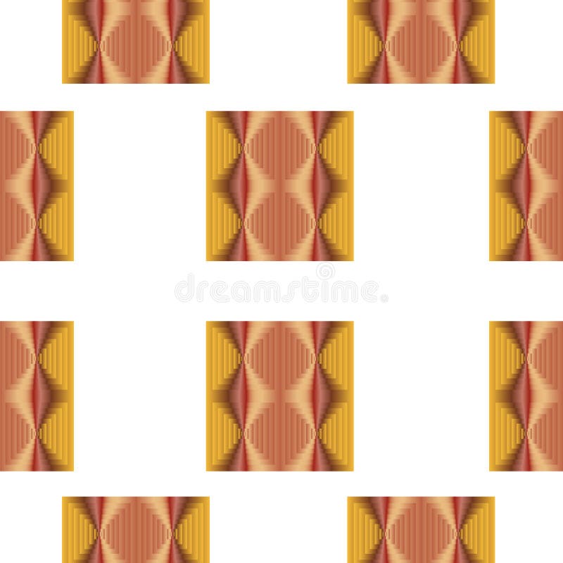 Seamless Pattern with Abstract Squares in Yellow and Brown Colors Stock ...