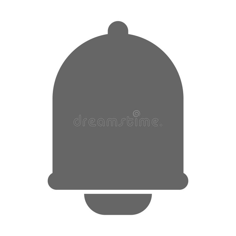 Gray Bell Image Hd Graphic with Solid Background Stock Vector ...