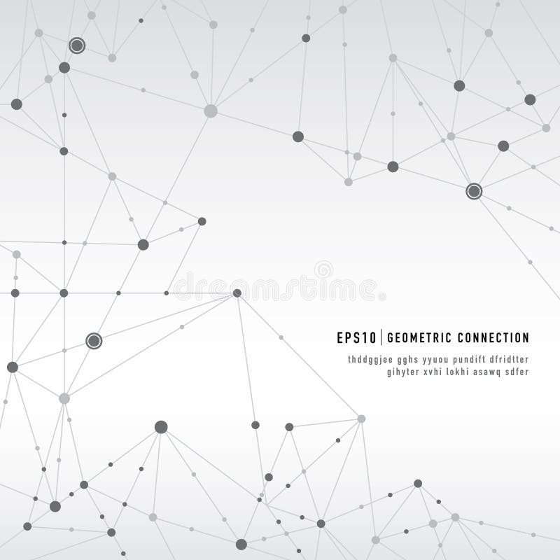 Geometric Connection Background Stock Vector - Illustration of ...