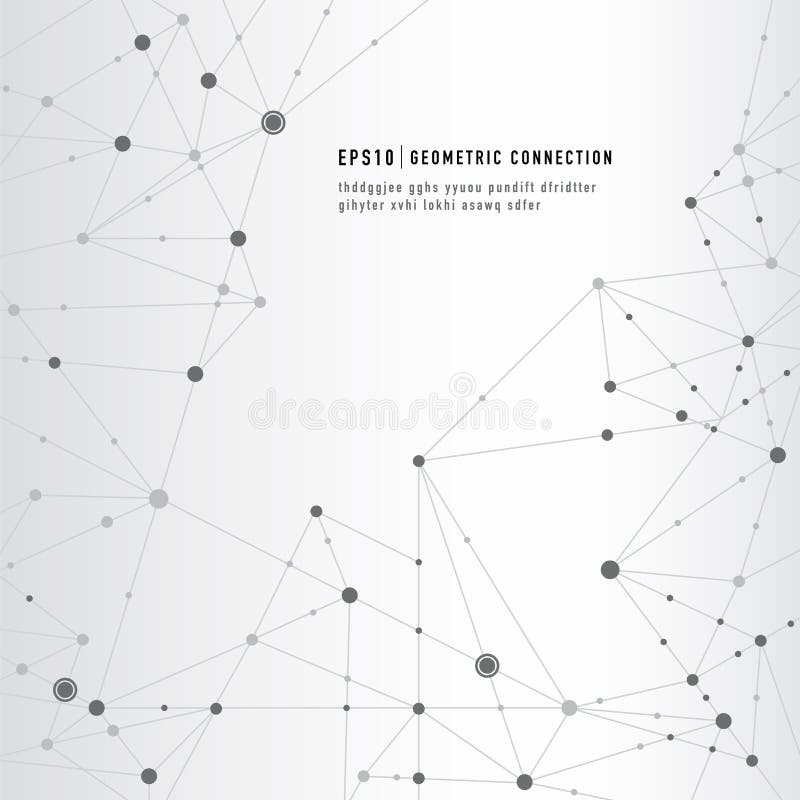 Geometric Connection Background Stock Vector - Illustration of abstract ...