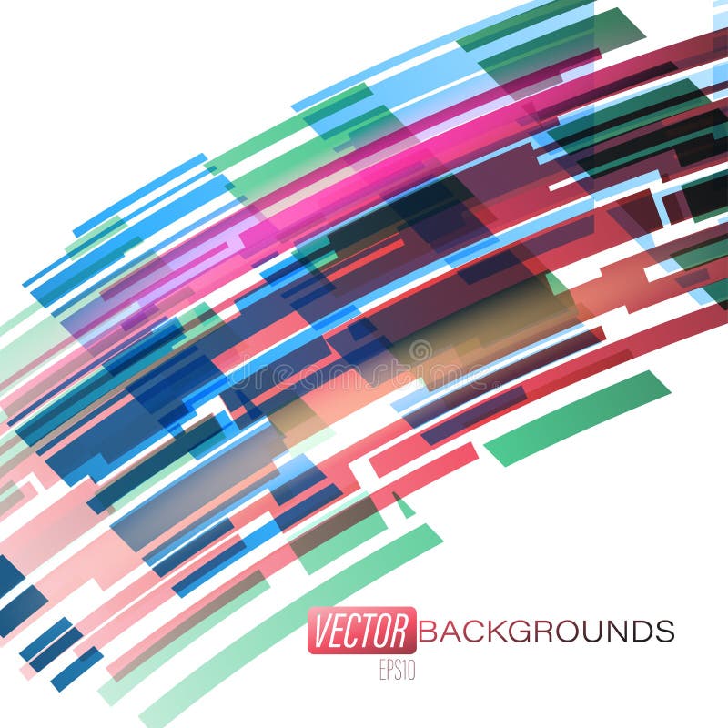 Colorful Overlap Shapes on a White Scene Stock Vector - Illustration of ...