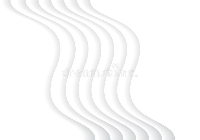 Abstract White Paper Cut Curve Overlap Design Modern Futuristic ...