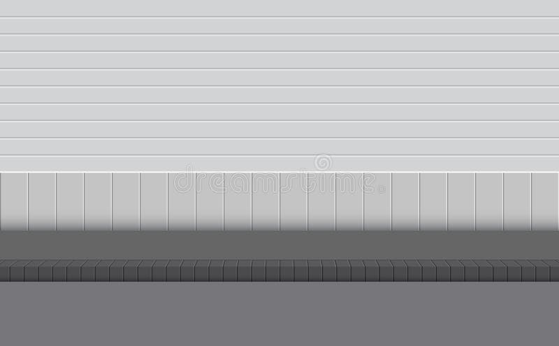 Footpath Street and Road Wall Background Stock Vector - Illustration of ...