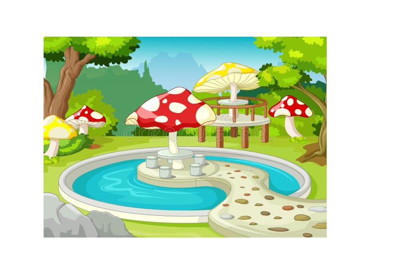 Cool Park Cartoon stock illustration. Illustration of park - 154468768
