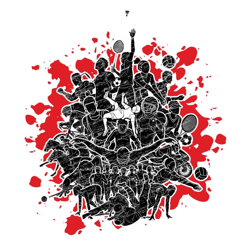 Mix Sports Players Stock Illustrations – 64 Mix Sports Players Stock ...