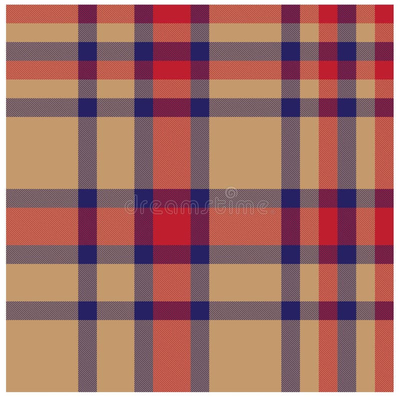 Colourful Classic Modern Plaid Tartan Seamless Print Pattern Stock ...
