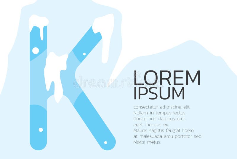 K Letter Label. Space Photo and Text Stock Vector - Illustration of ...