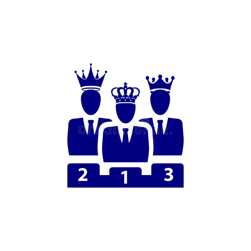 Award, Business Rank, Success, Team, Winner, Crown on Head Icon Stock ...