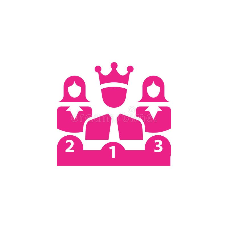 Award, Business Rank, Success, Team, Winner, Crown on Head Icon Stock ...