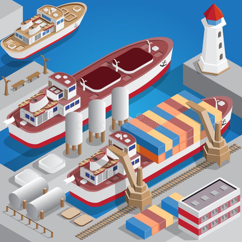 Isometric Pier Tower Stock Illustrations – 31 Isometric Pier Tower ...