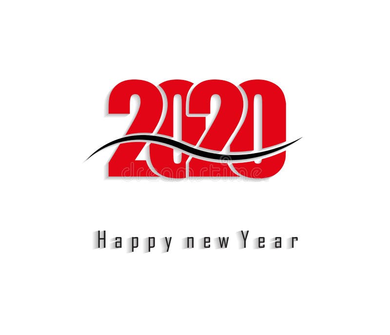 Vector Happy New Year 2020. Lettering Greeting Inscription Stock Vector ...