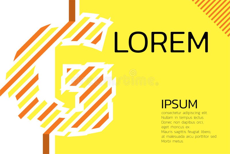 G Letter on Label. Space Photo and Text Stock Vector - Illustration of ...