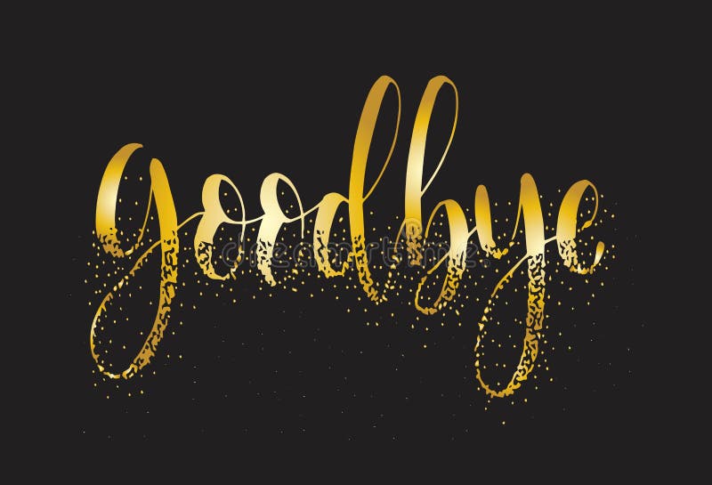Goodbye Typography Stock Illustrations – 1,432 Goodbye Typography Stock ...