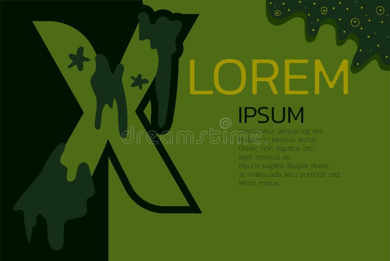 X Letter Label. Space Photo and Text Stock Vector - Illustration of ...