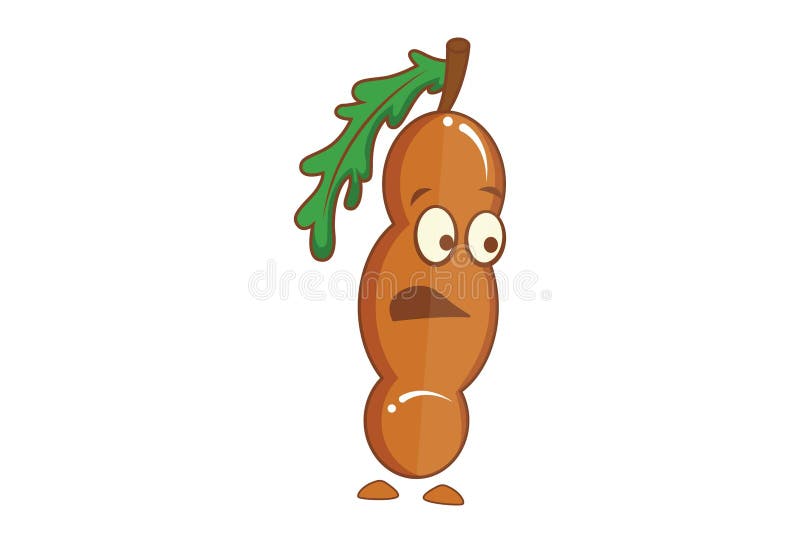 Vector Cartoon Illustration of Tamarind Stock Vector - Illustration of ...