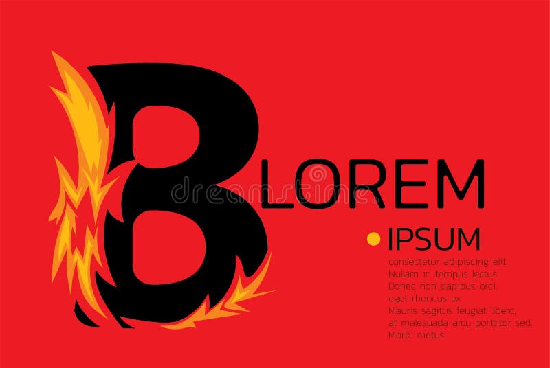 B Letter Label. Space Photo and Text Stock Vector - Illustration of ...