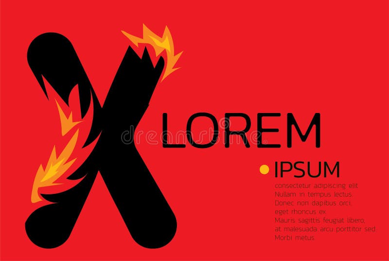 X Letter Label. Space Photo and Text. Stock Vector - Illustration of ...