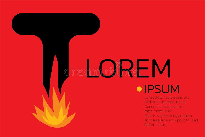 T Letter Label. Space Photo and Text Stock Vector - Illustration of ...