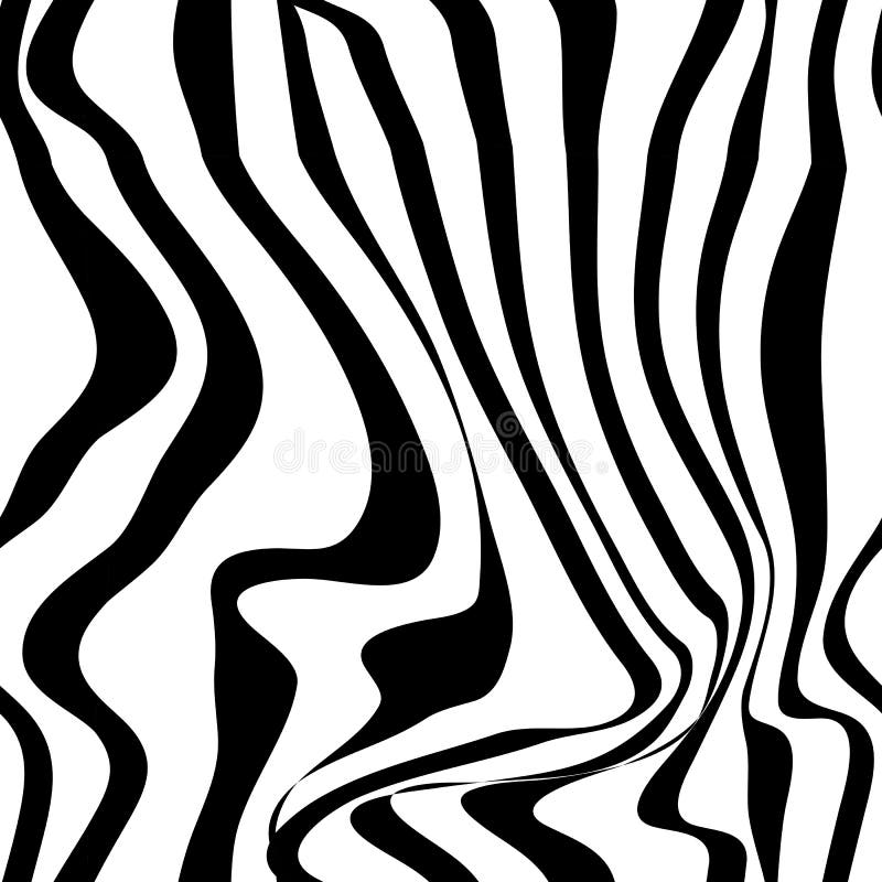 Pattern wavy zebra lines stock vector. Illustration of frieze - 155526138