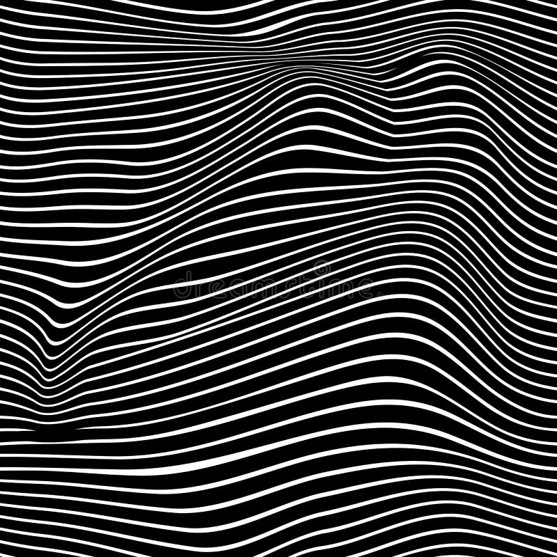 Pattern wavy zebra lines stock vector. Illustration of curve - 155524674