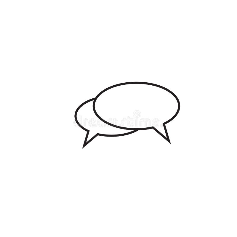 Speech Bubbles Icon , Empty Comic , Conversation Chat Stock ...
