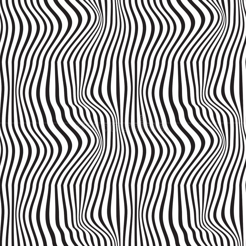 Pattern wavy zebra lines stock vector. Illustration of endless - 155532596